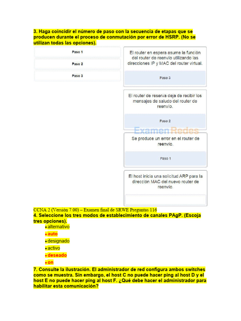 examen final | PDF | Enrutador (Computación) | Dirección IP