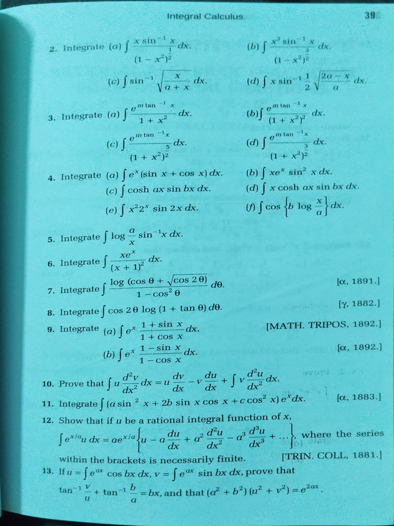 Integration Class Problem 3 | PDF
