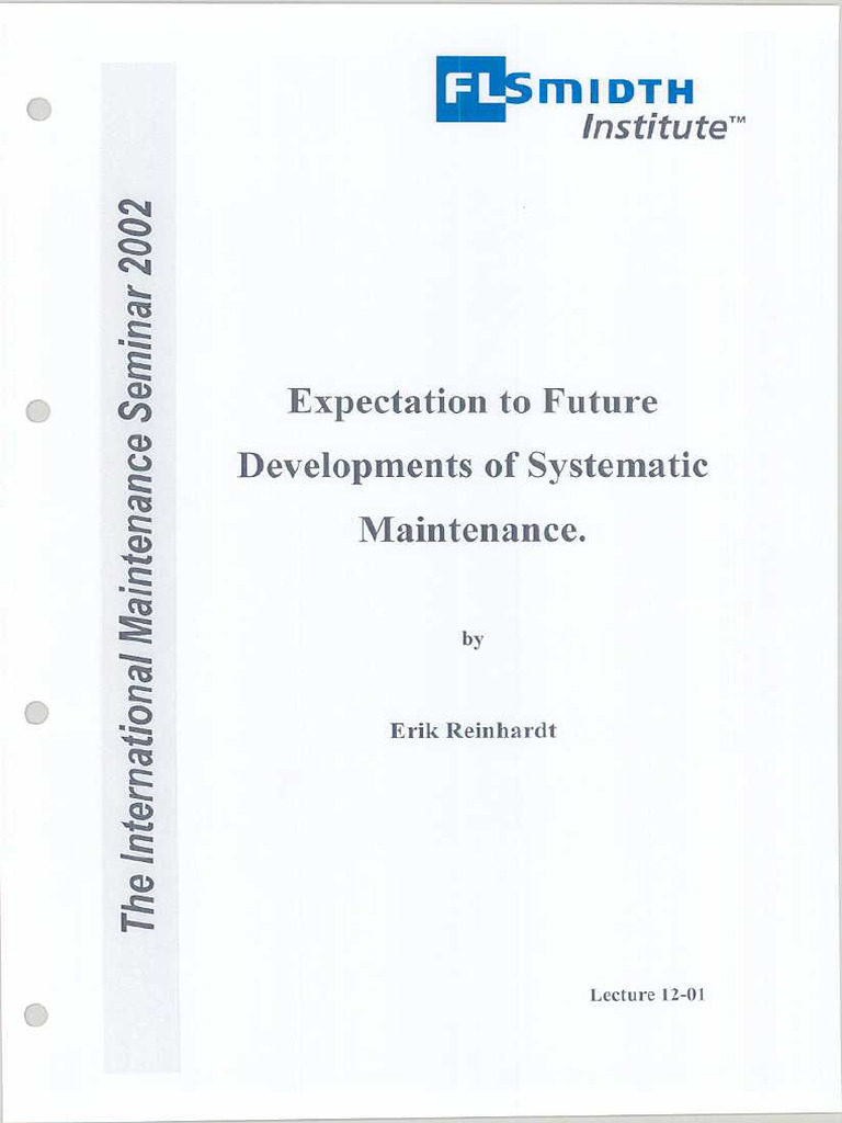 035 Expectations To Future Development of Systematic Mainten | PDF