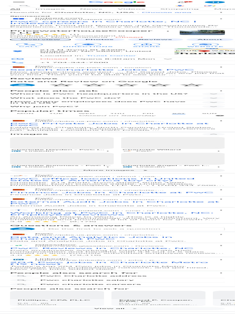 PWC Charlotte - Google Search | PDF | Charlotte | Business