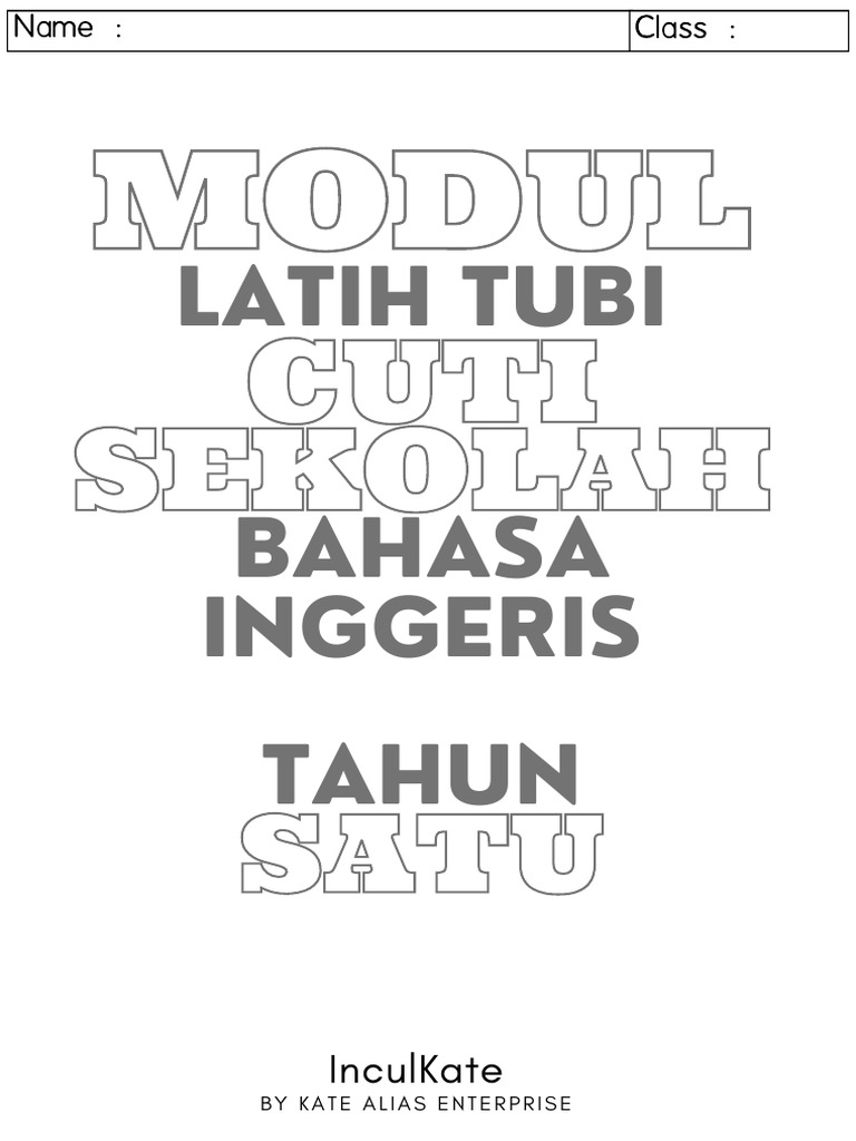 Latih Tubi BI T1 (Inculkate - My) | PDF