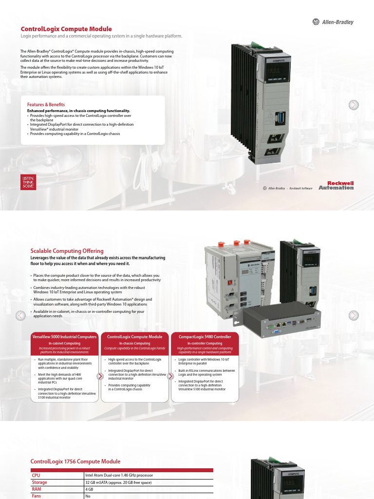 Controllogix Compute Module: Logix Performance and A Commercial ...