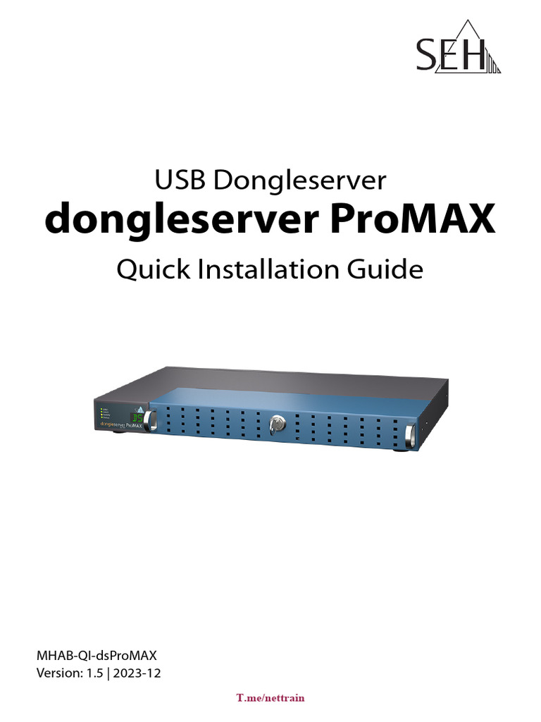 SEH ProMAX QIG15@Nettrain | PDF | Ip Address | Computer Network