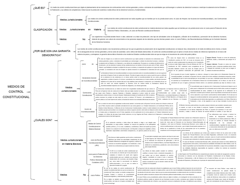 Medios de Control Constitucional | Descargar gratis PDF | El proceso de ...