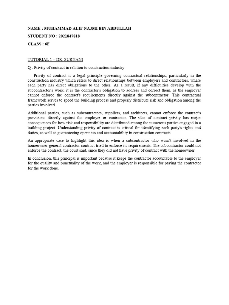 Tutorial 1 BGN 342 - DR Suryani | PDF