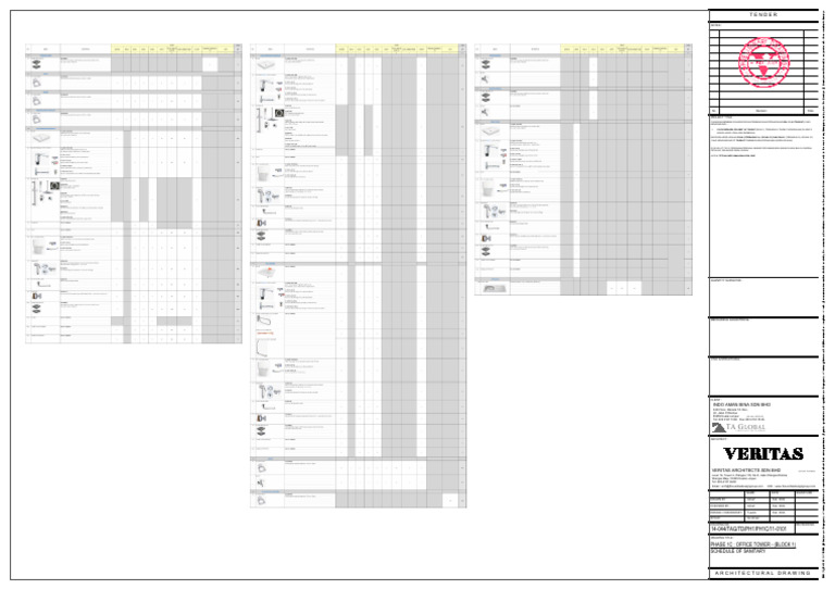 11-0101 - Schedule of Sanitary | PDF