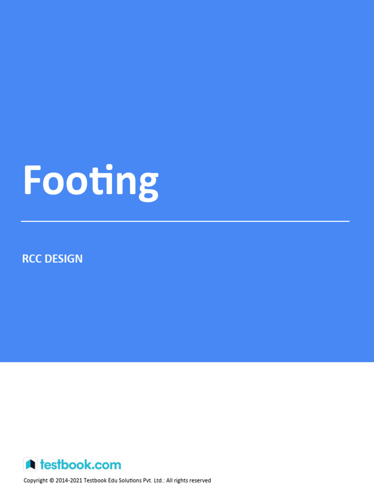 Footing - Study Notes | PDF | Bending | Structural Engineering