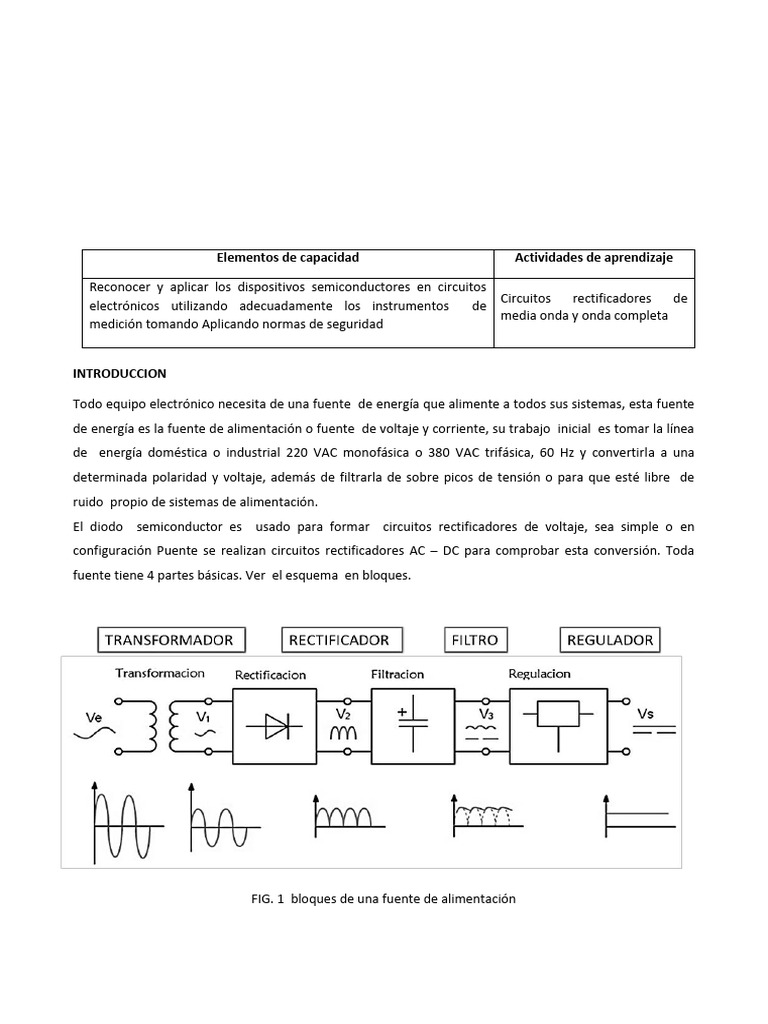 PRACT DEMSOT 4 Rectificad Onda Completa | PDF | Rectificador | Electrónica