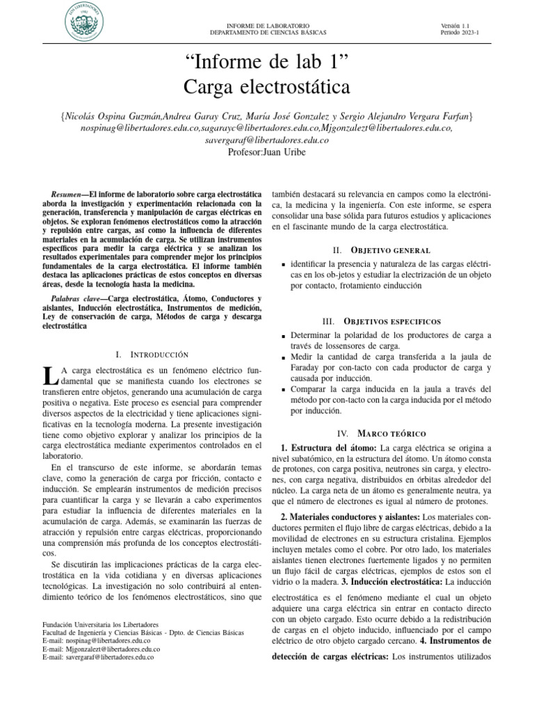 Carga_electrostática | PDF | Electrostática | Ciencia de los Materiales