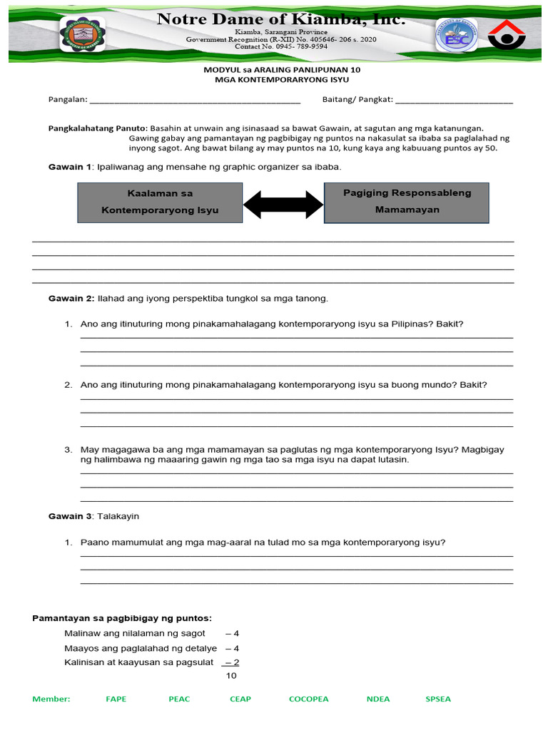 Modyul Sa AP 10 | PDF