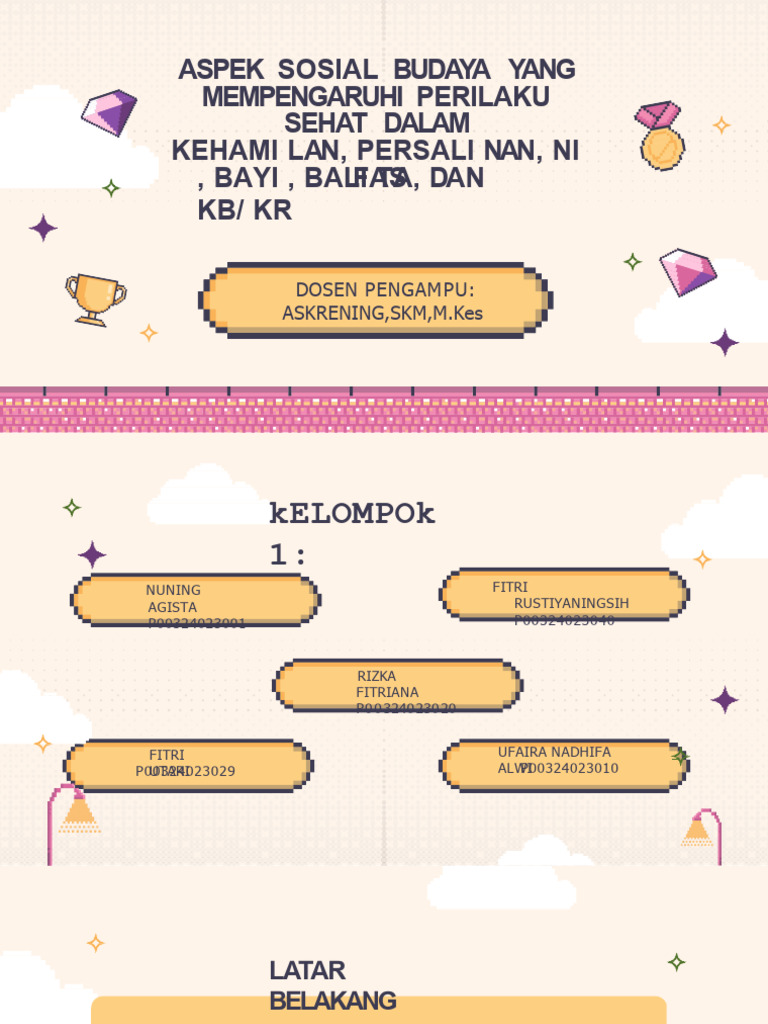 Pink Kuning Pixelated Lucu Presentasi Resolusi 2024 | PDF