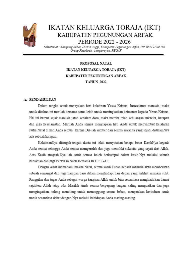 Proposal NATAL IKT PEGAF | PDF
