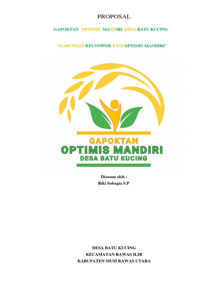 Proposal Kelapa Sawit | PDF