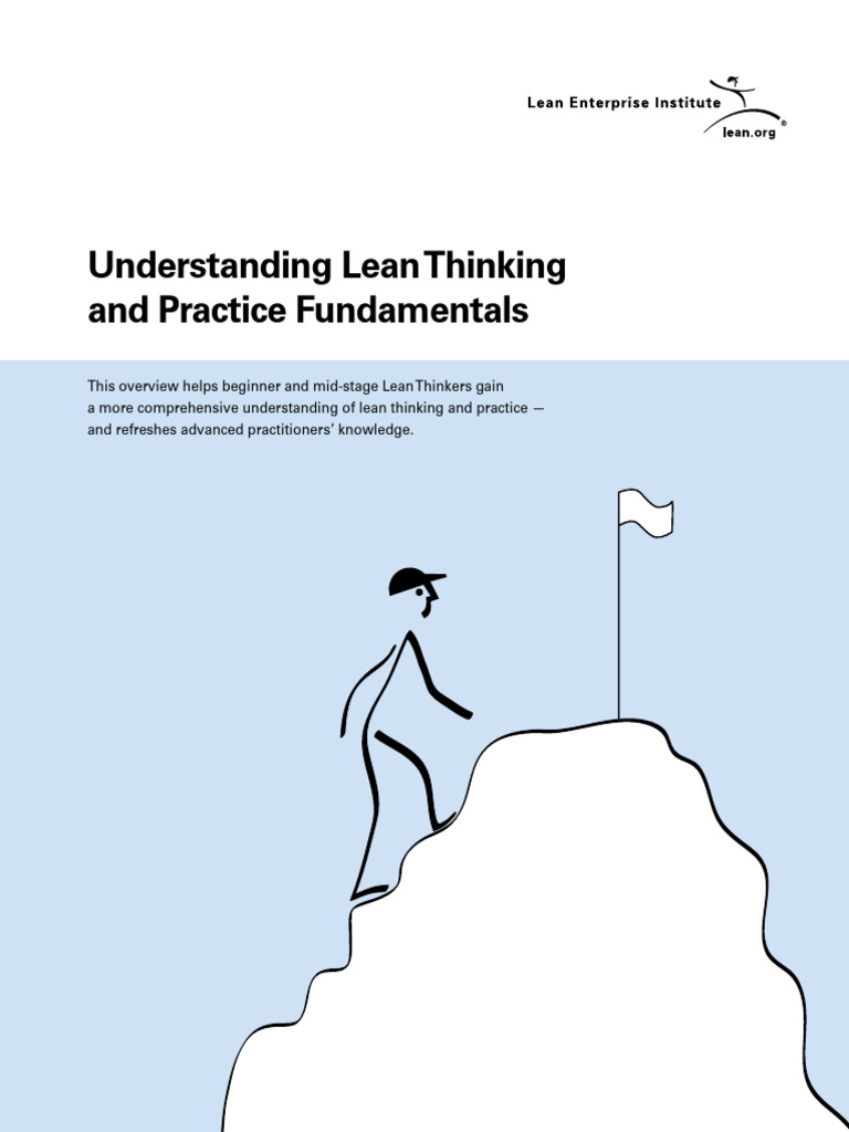 Understanding Lean Thinking - and Practice Fundamentals | PDF | Lean Manufacturing | Production ...