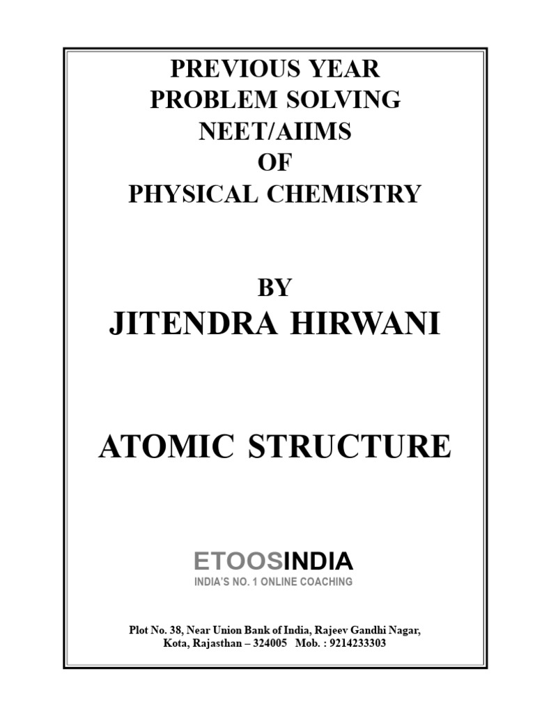 As Pyqs | PDF | Atomic Orbital | Electron