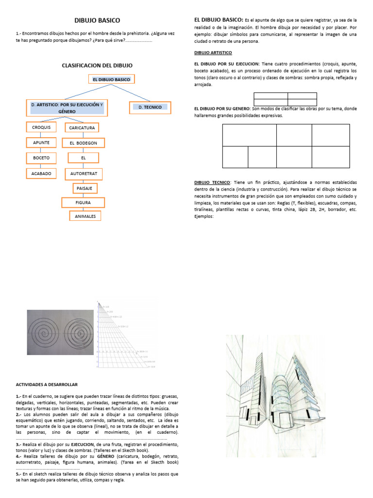 DIBUJO BASICO - 3ro | PDF | Dibujo