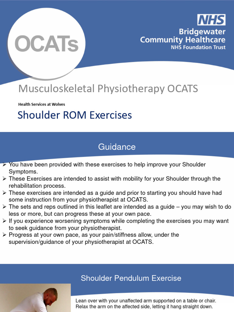 Physio exercises | PDF | Anatomical Terms Of Motion | Elbow