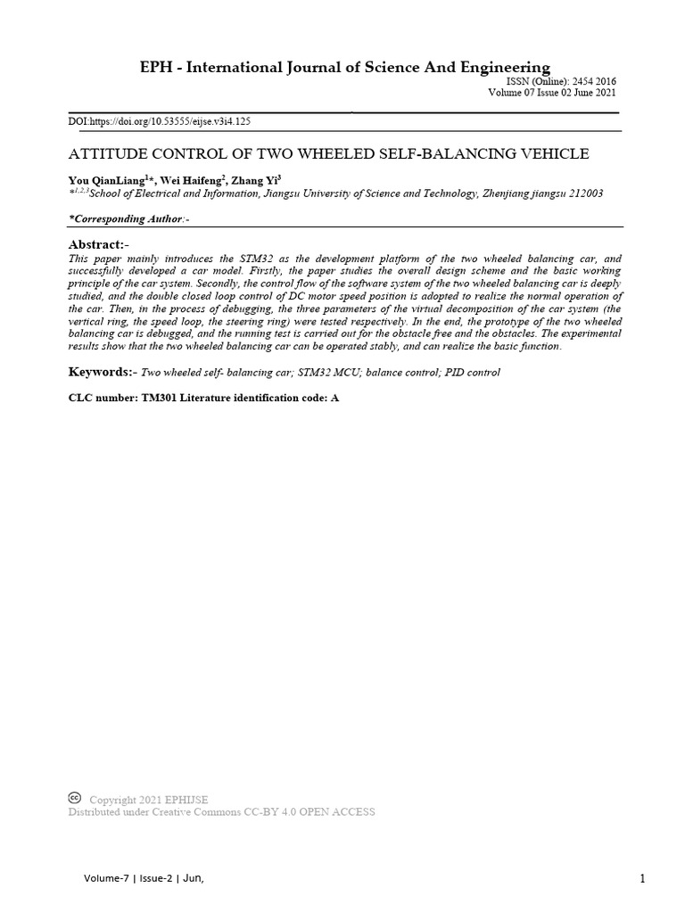 Vol7 No2 | PDF | Kalman Filter | Control Theory