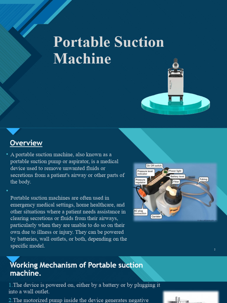 Portable Suction Machine | PDF | Safety | Respiratory Tract