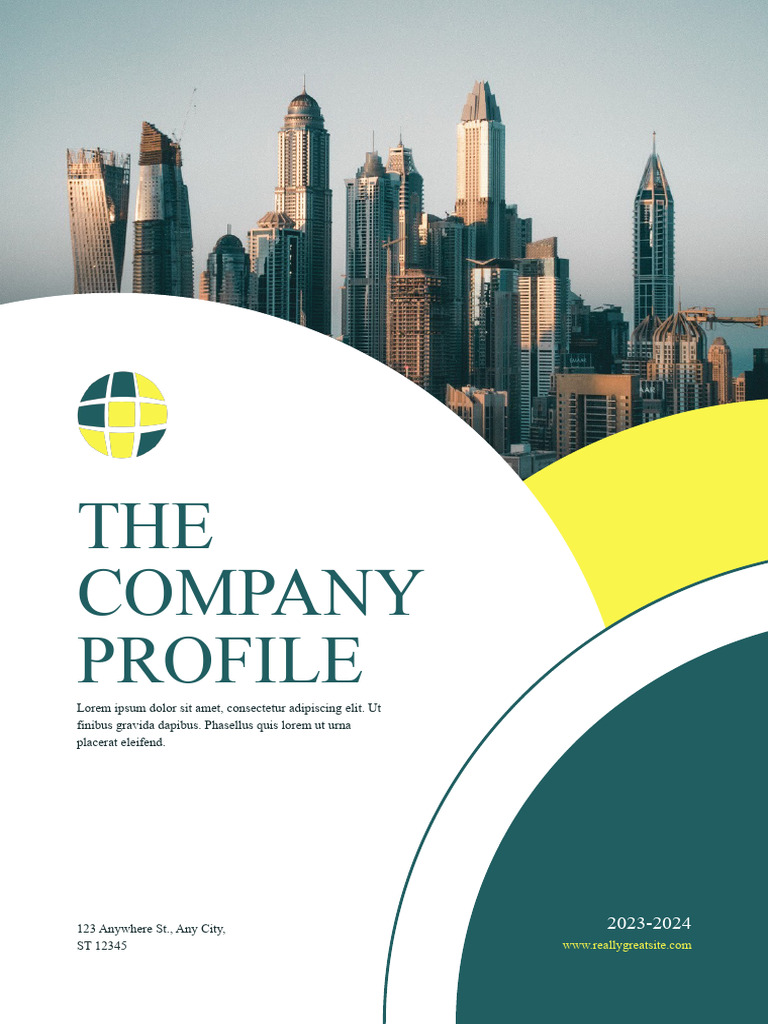 White Green Yellow Modern Aesthetic Company Profile Booklet | PDF