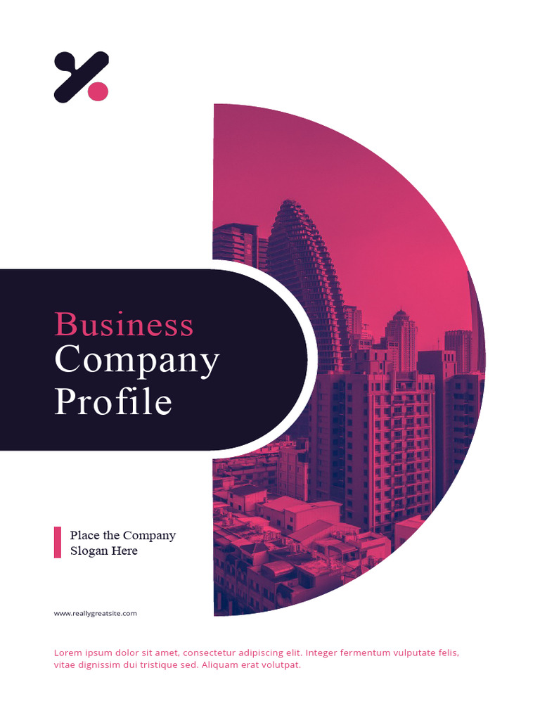 White Dark Purple Modern Bold Business Company Profile Booklet | PDF