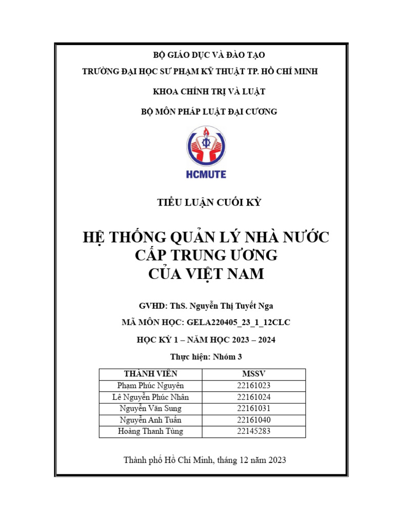 Tieu Luan PLDC Nhom 3 | PDF