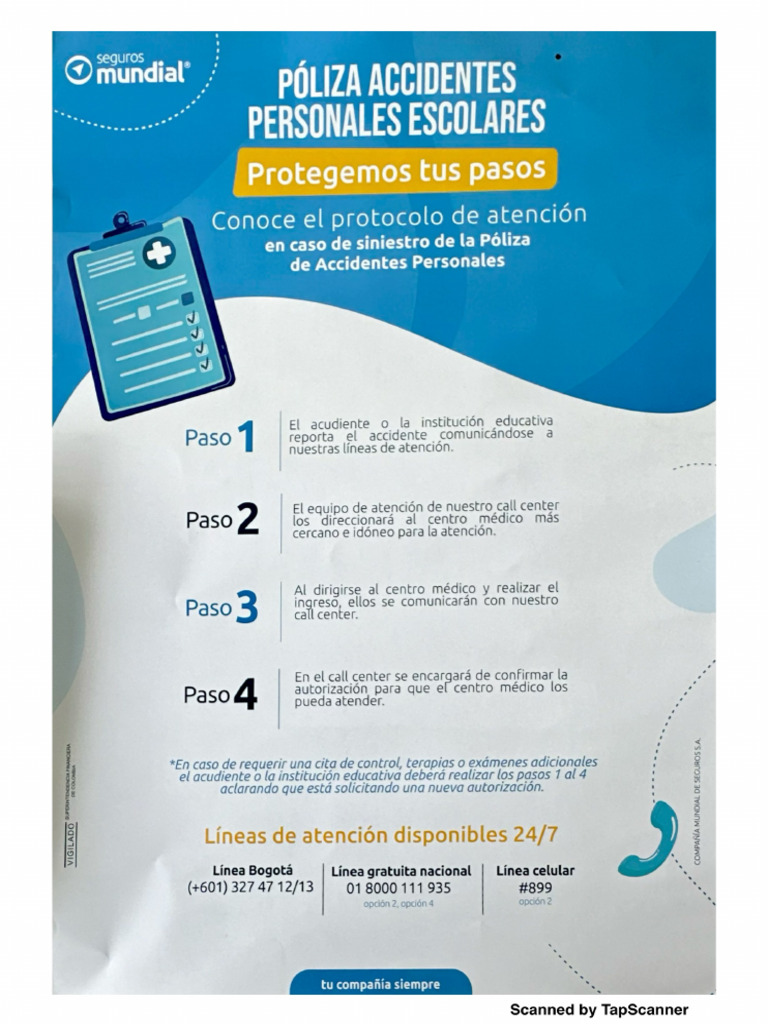 Protocolo de Atencion - Seguros Mundial | PDF