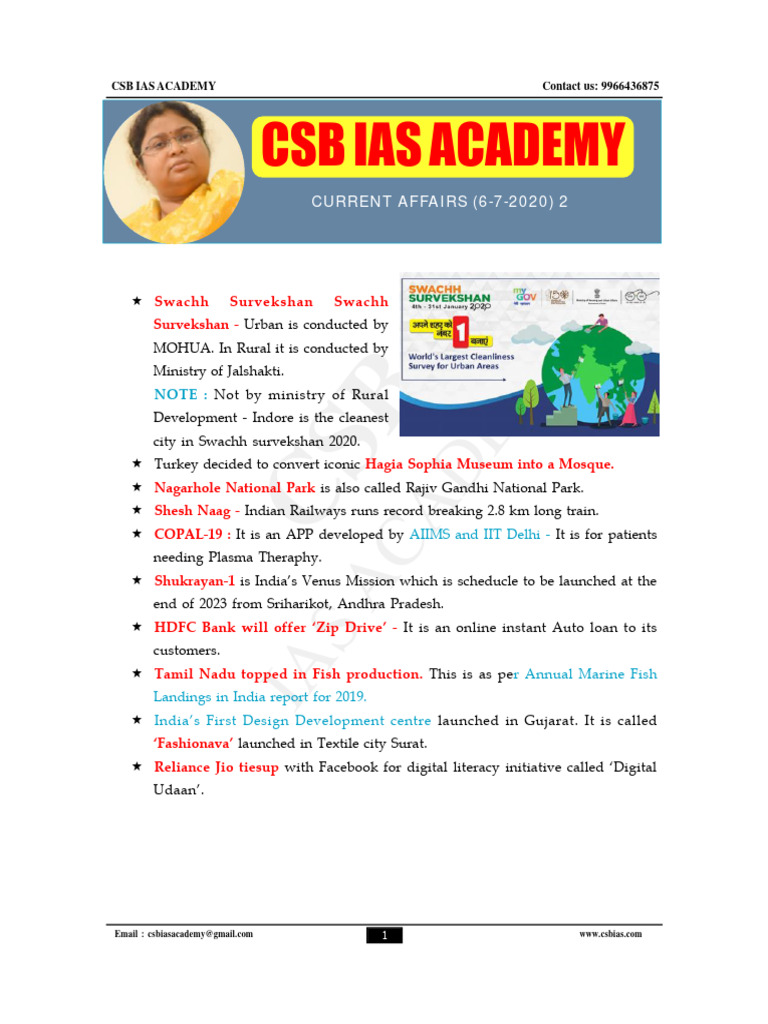 Csb Ias Academy D E M Y Pdf