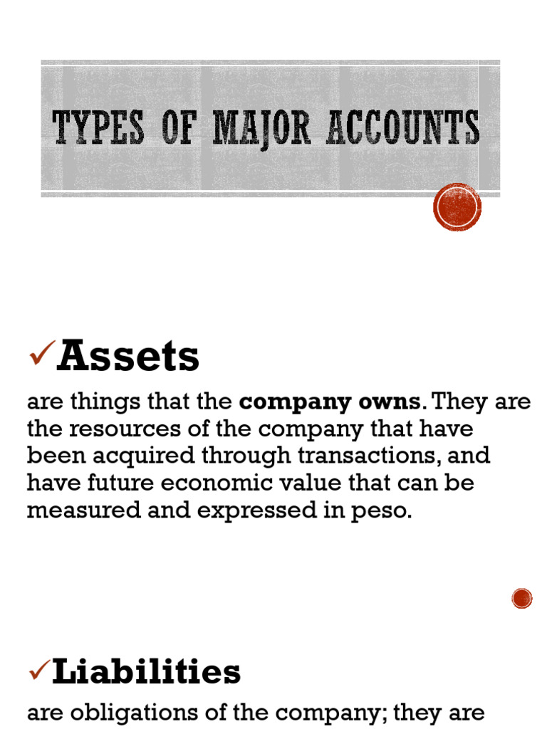 Five Major Accounts | PDF | Revenue | Debt