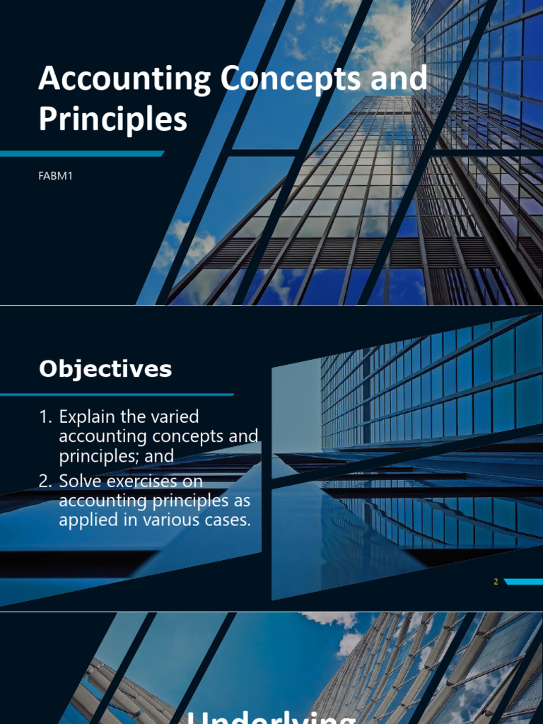 Accounting Concepts Principles | PDF | International Financial Reporting Standards | Going Concern