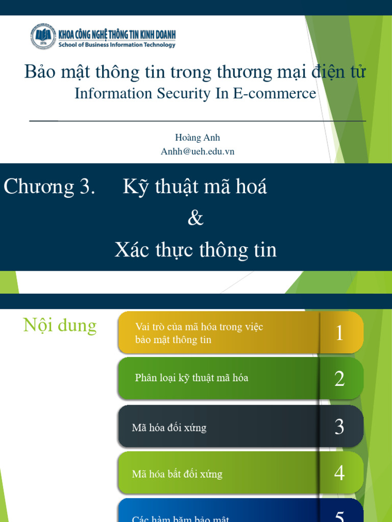 C3 - Kỹ thuật mã hóa | PDF