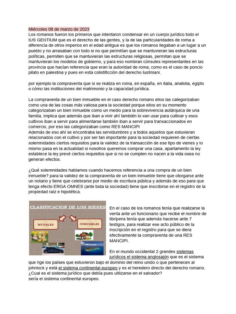 Derecho Romano | PDF | Propiedad | Roma antigua