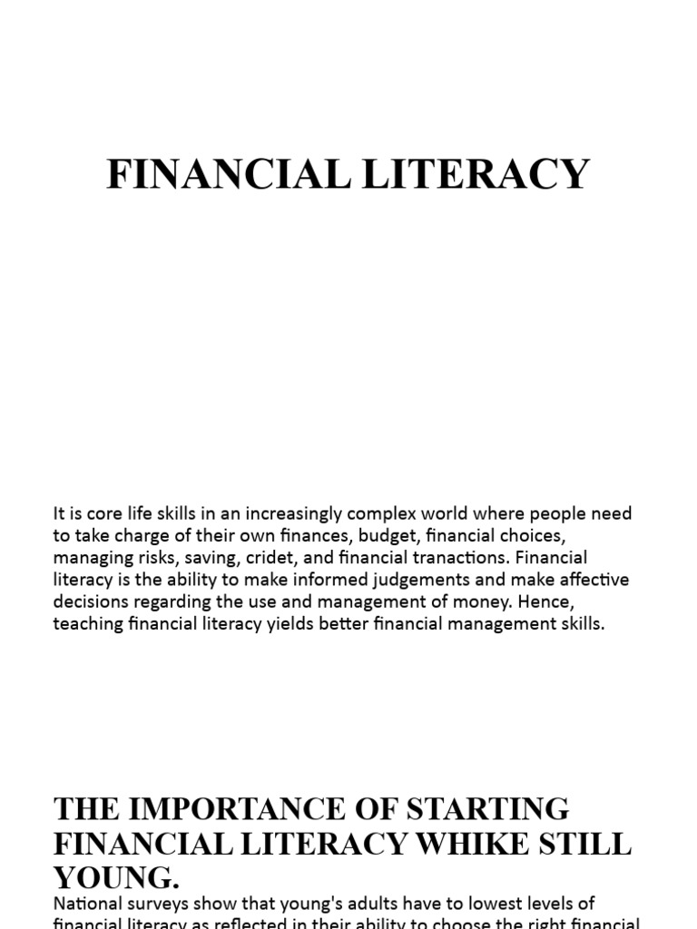 Financial-Literacy 073131 | PDF | Insurance | Life Insurance