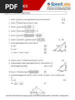 Advanced Trigonometry Problems for Class 10 | PDF | Trigonometry ...