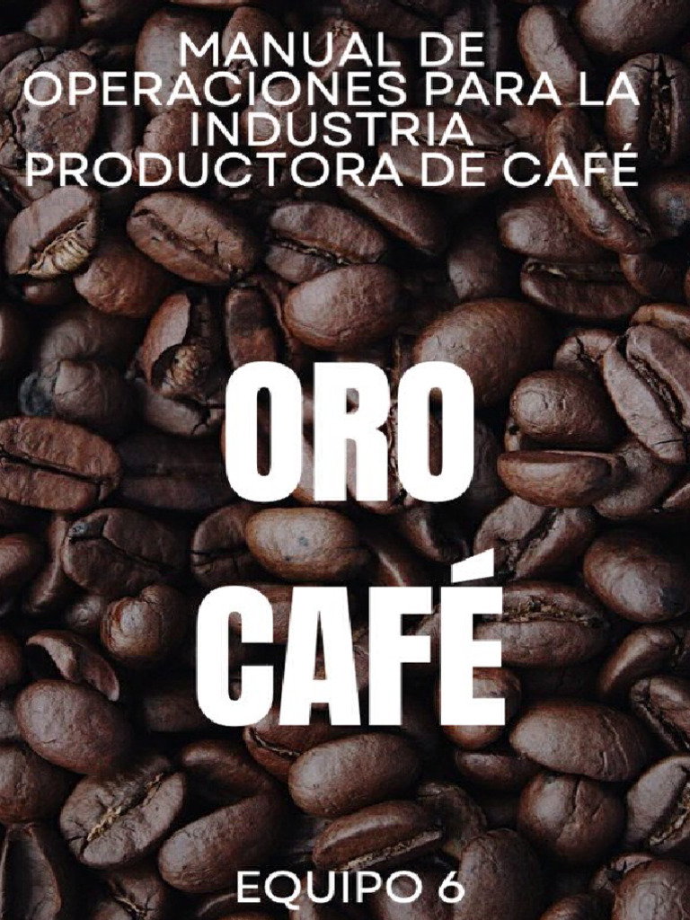 Manual de Producción de Café Soluble | PDF | café | Biocombustible