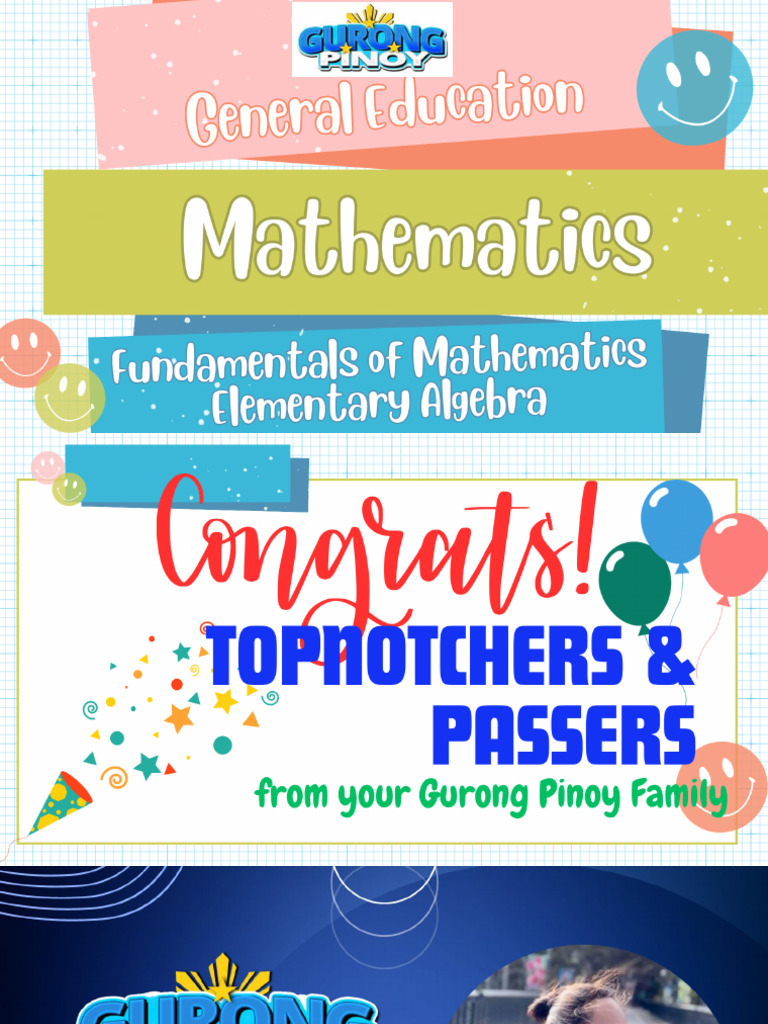 Fundamentals and Elementary Algebra | PDF | Prime Number | Numbers