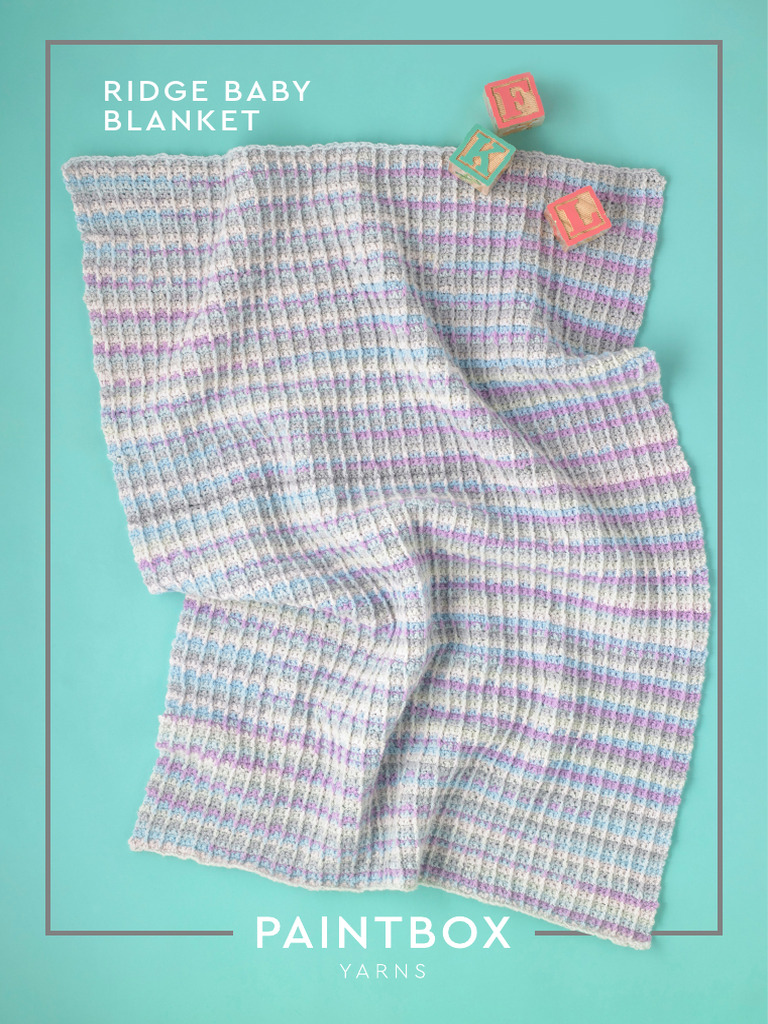 Ridge Baby Blanket Free Crochet Pattern For Babies in Paintbox Yarns ...