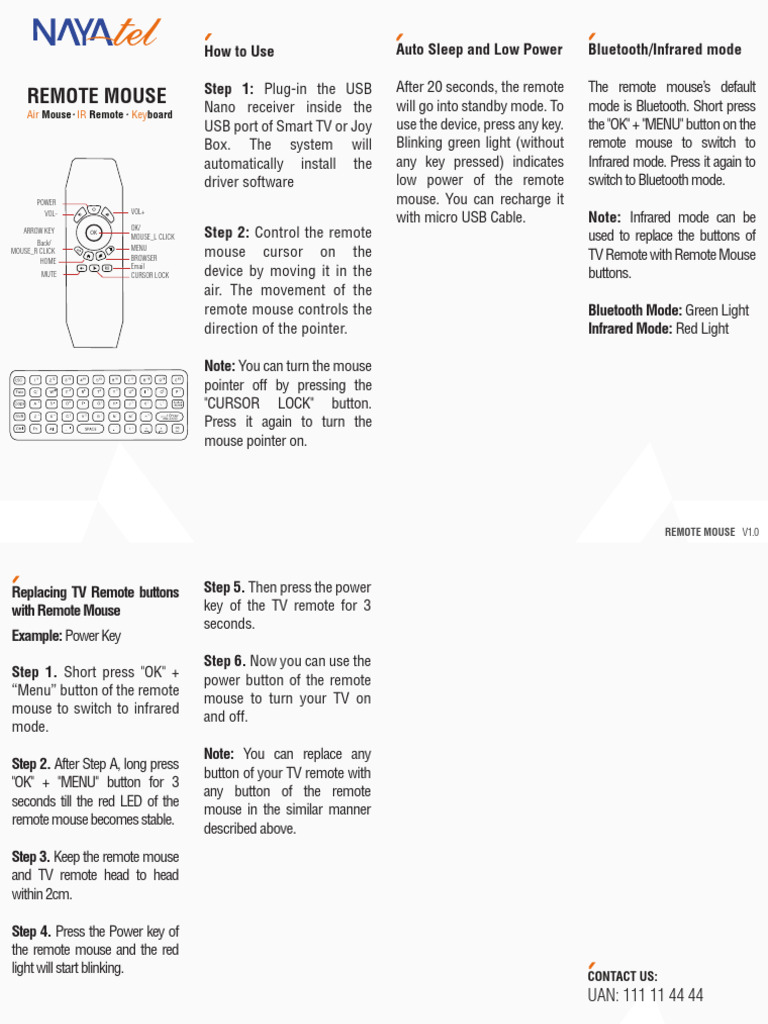 Remote-Manual Final | PDF | Cursor (User Interface) | Design