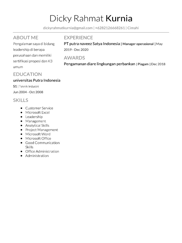 CV PDF | PDF