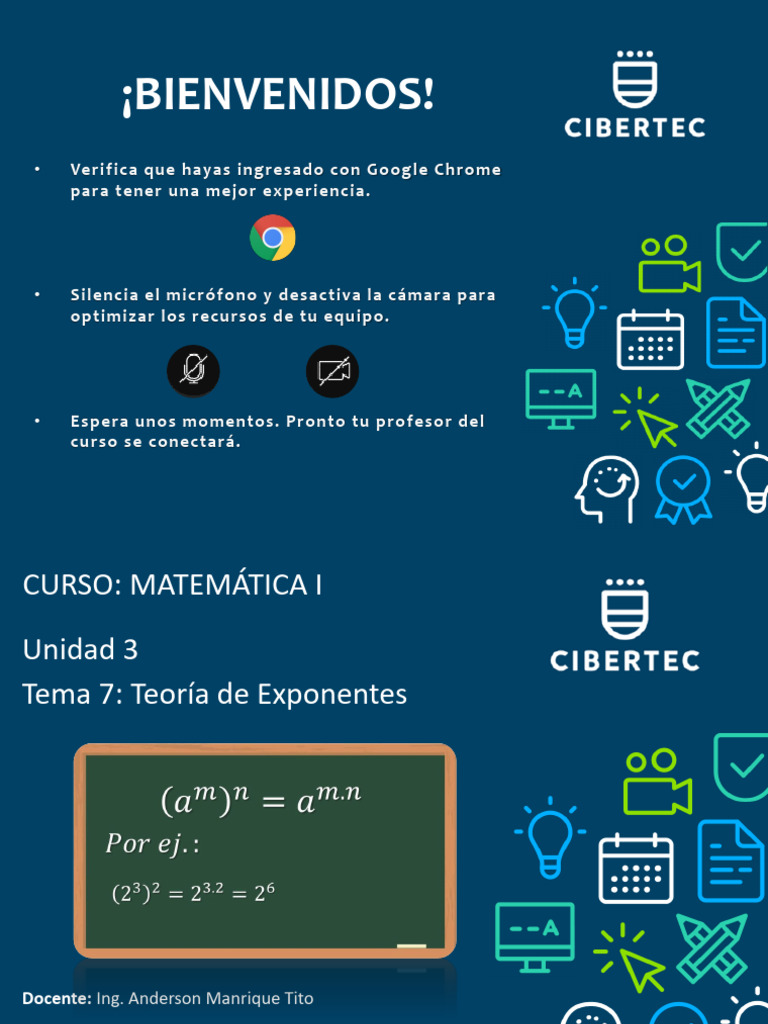 Tema 7 Teoría De Exponentes Pdf Pdf Exponenciación Ecuaciones