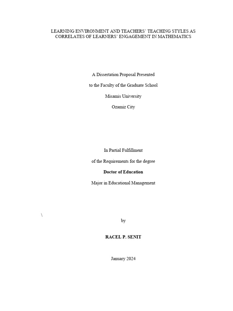 SENIT Proposal | PDF | Learning | Teachers