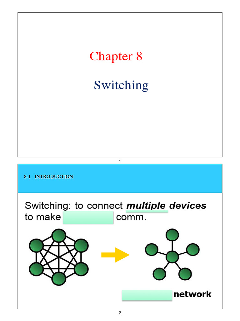 Ch08p1 (PacketSwitching) Key | PDF | Packet Switching | Computer Network