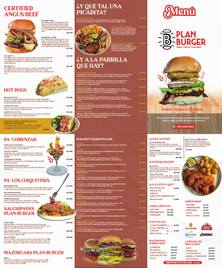 Carta Plan Burger | PDF