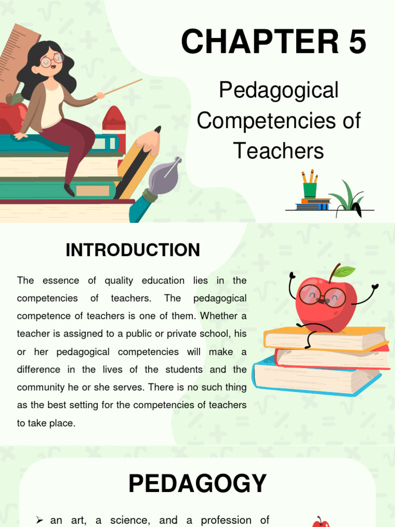 Pedagogical Competencies of Teachers | PDF | Pedagogy | Teachers