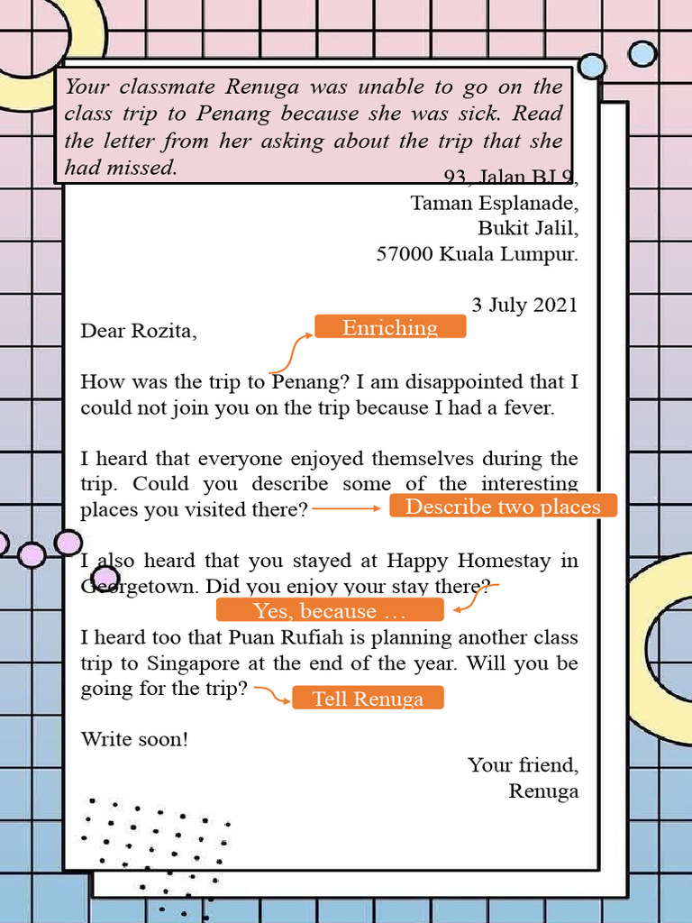 MUET Letter Writing | PDF