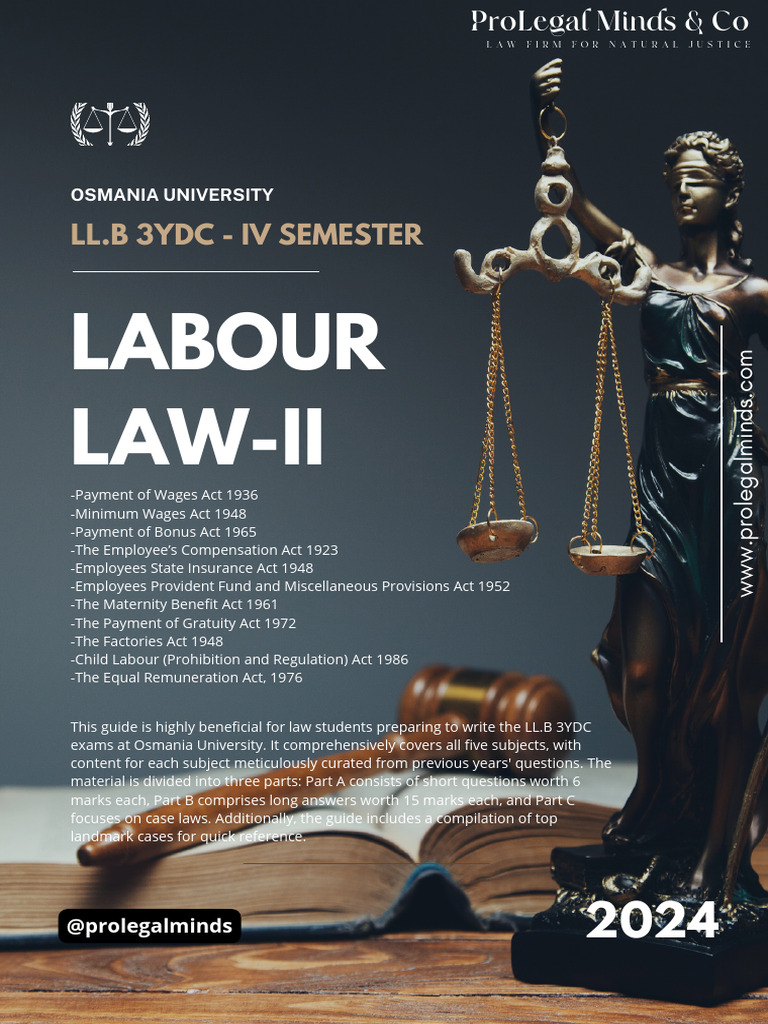 Labour Law - LLB - IV Semester | PDF | Cost Of Living | Welfare