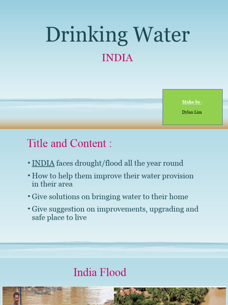 Geo CA2 Drinking Water Assignment | PDF | Water | Water Supply Network