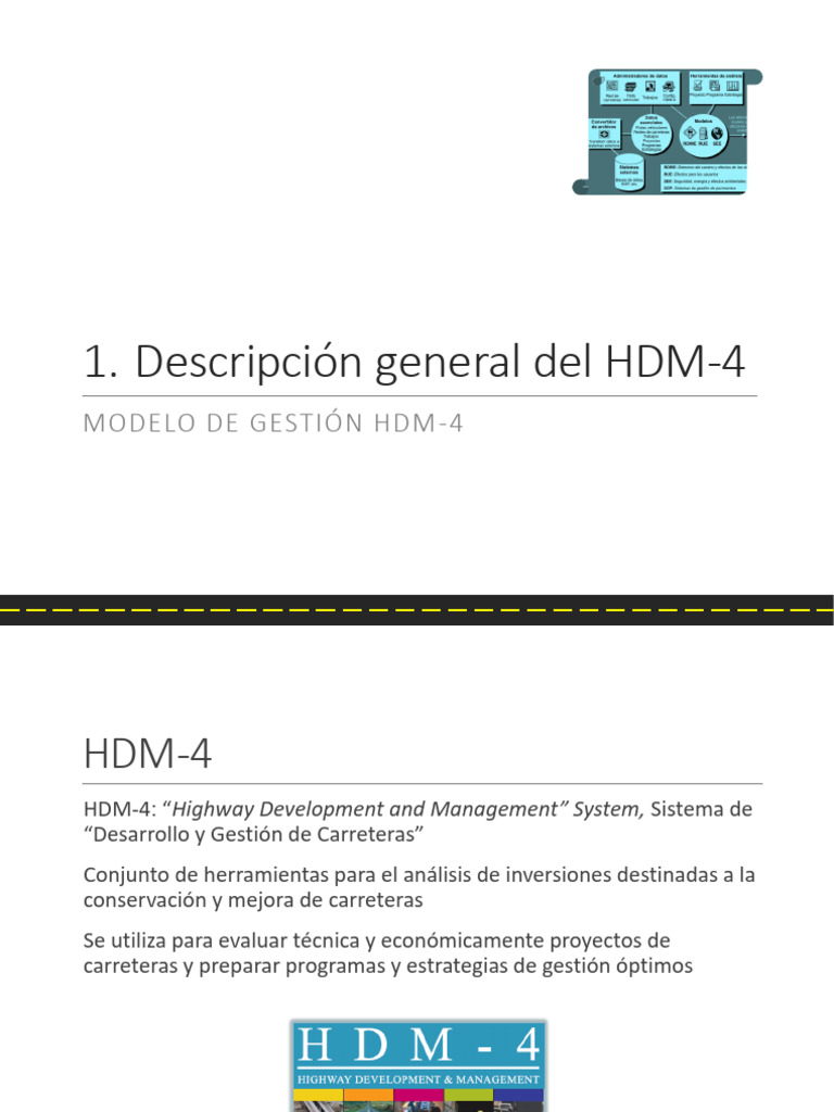 1 Descripción General Del HDM-4 | PDF | Software | Planificación