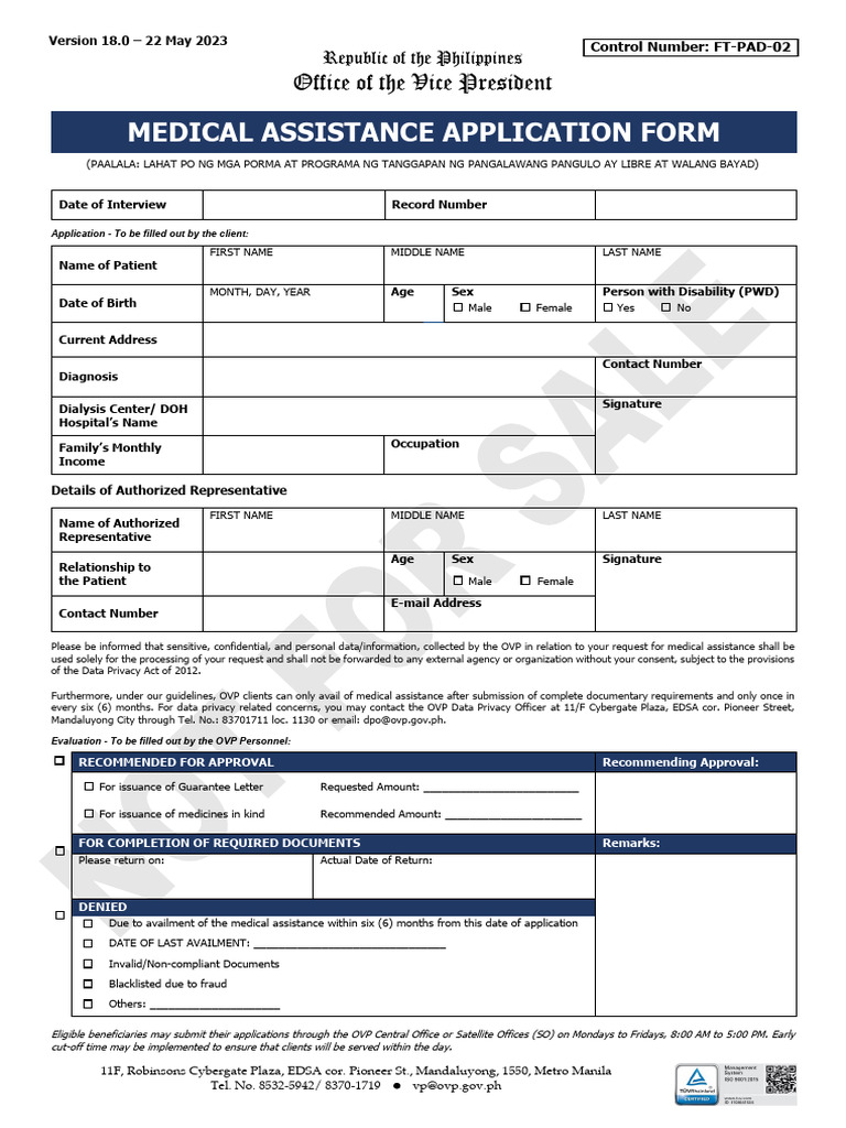 FT-PAD - MA App Form Version 18.0 | PDF | Identity Document | Health Care