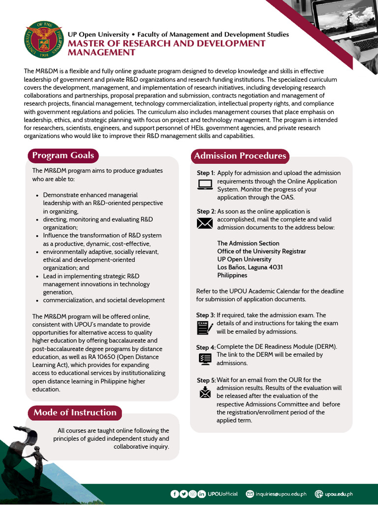 Master of Research and Development Management - 2 | PDF | Leadership ...
